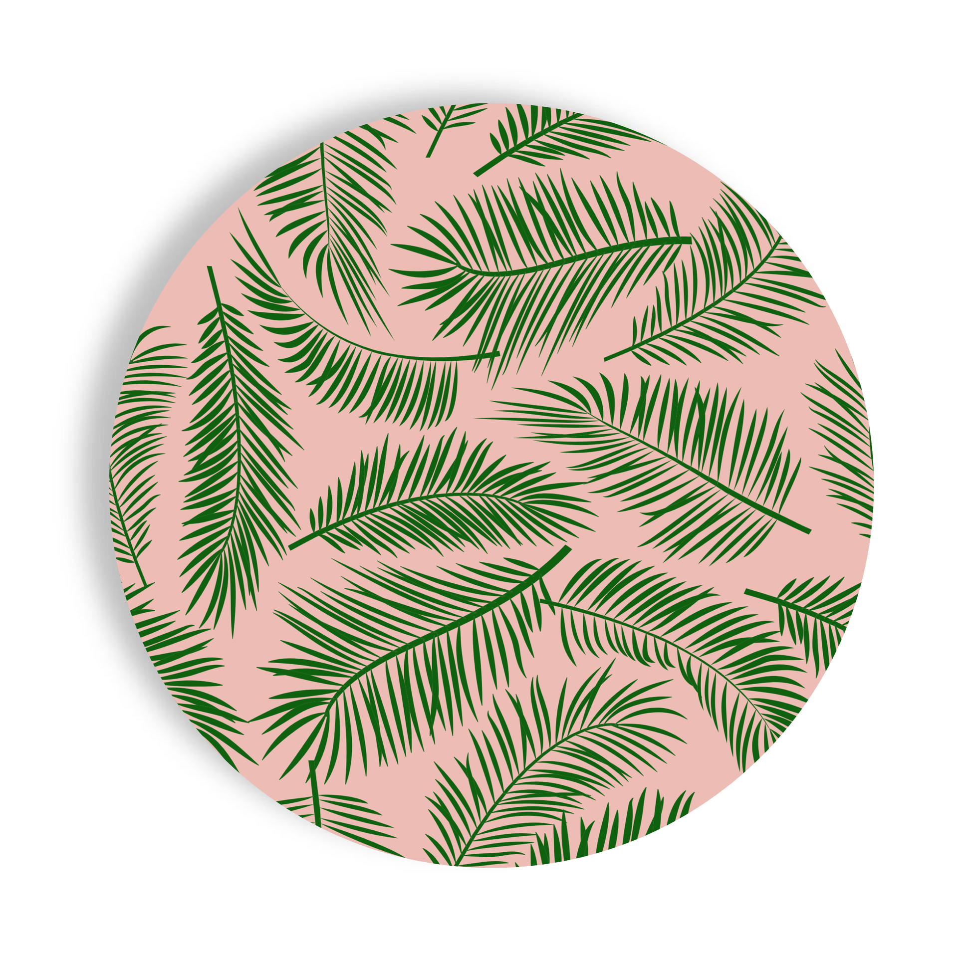 Tropical 16ct 9" Paper Plates – Salad/Dinner Separates – Palms