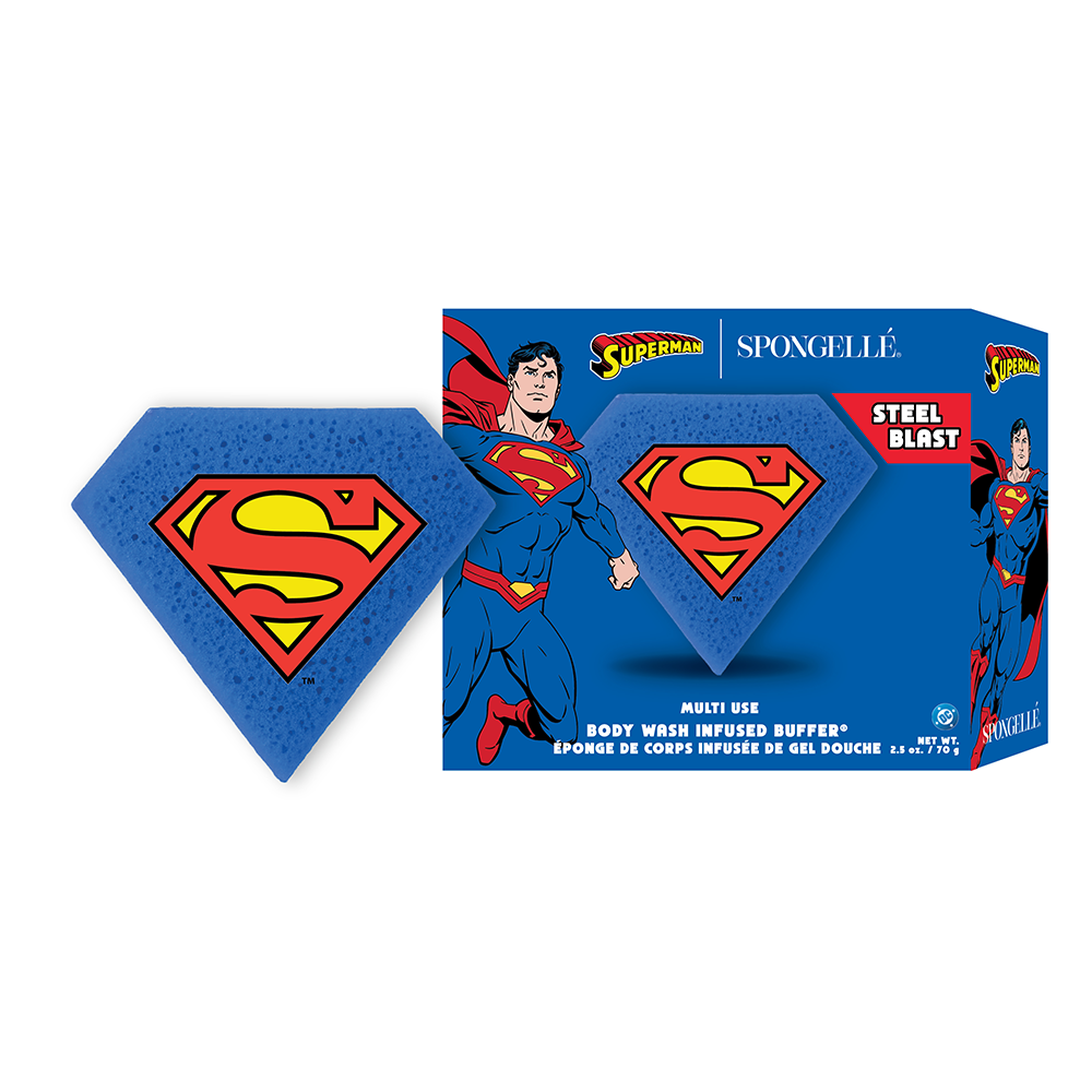 Superman Steel Blast DC Body Wash Infused Buffer – Palms