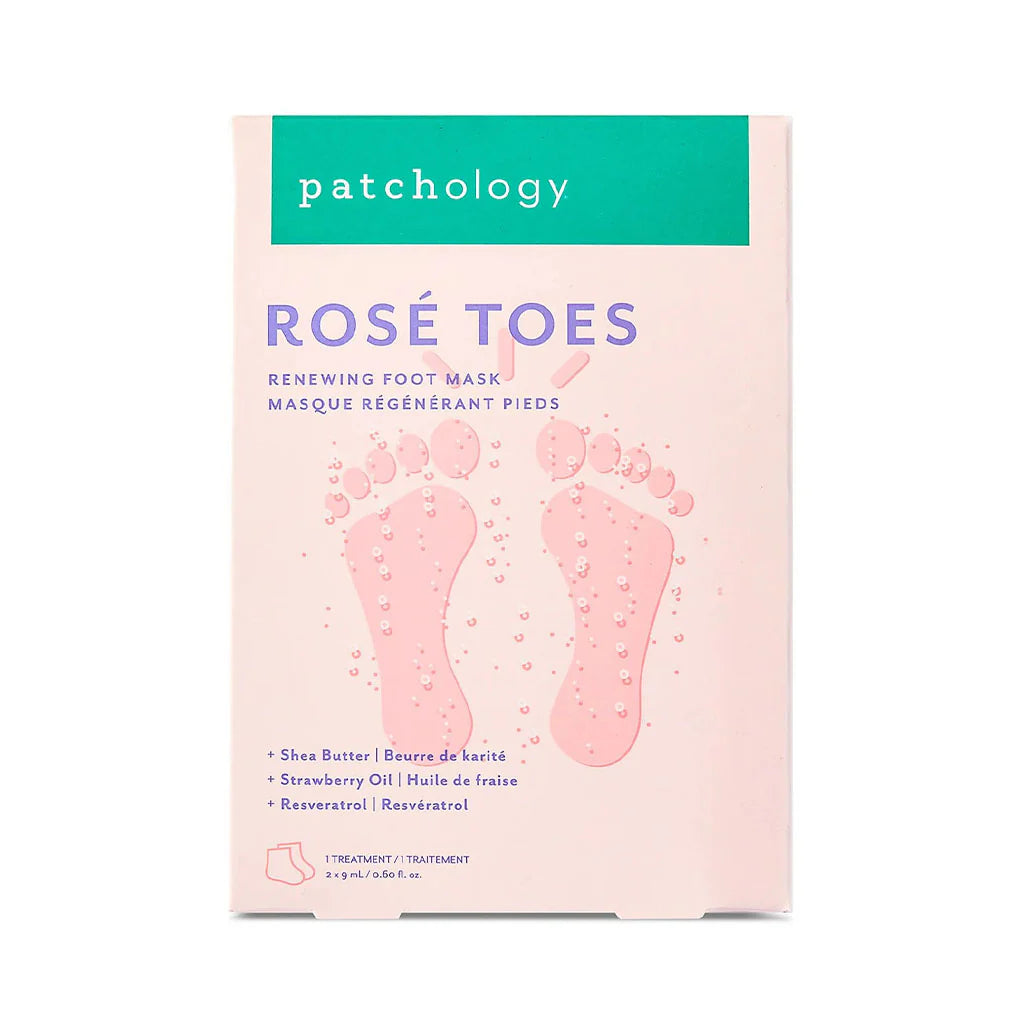 Patchology Rose Toes Renewing Foot Mask – Palms